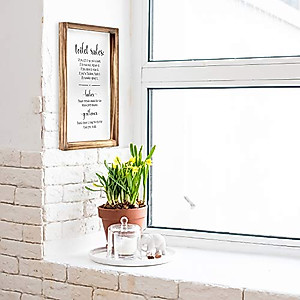 Toilet Rules Bathroom Sign 11x16 Inch - Bathroom Rules Sign, Toilet Rules Sign For Bathroom, Rustic Bathroom Rules Sign, Guest Bathroom Wall Decor, Bath Signs For Bathroom Decor Bathroom Rules Signs