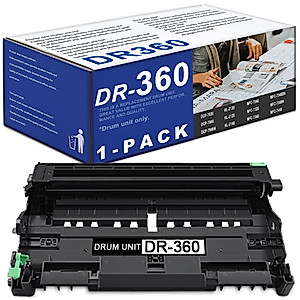 1 Pack DR-360 DR360 Black Drum Unit Replacement for Brother HL-2120 2125 2140 2150 2150N 2170 2170W MFC-7040 7345N 7440 7320 7340 7440N 7840 7840W DCP-7030 7040 7045N Printer(Toner is not Included).