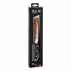 Cangshan TS Series 1020700 Swedish 14C28N Steel Forged 5-Inch Utility Knife and Wood Sheath Set