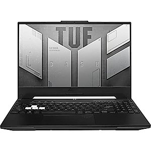 ASUS 2023 TUF Dash 15.6" 144 Hz FHD Gaming Laptop 10-Core Intel i7-12650H 32GB DDR4 1TB NVMe SSD NVIDIA GeForce RTX3070 8GB GDDR6 WiFi AX HDMI RJ45 Thunderbolt4 Backlit KB Windows 10 Home w/RE USB