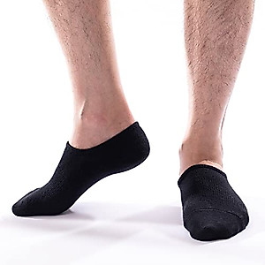 IDEGG No Show Socks Men Low Cut Ankle Short Socks for Men Casual Athletic Socks with Non Slip Grip