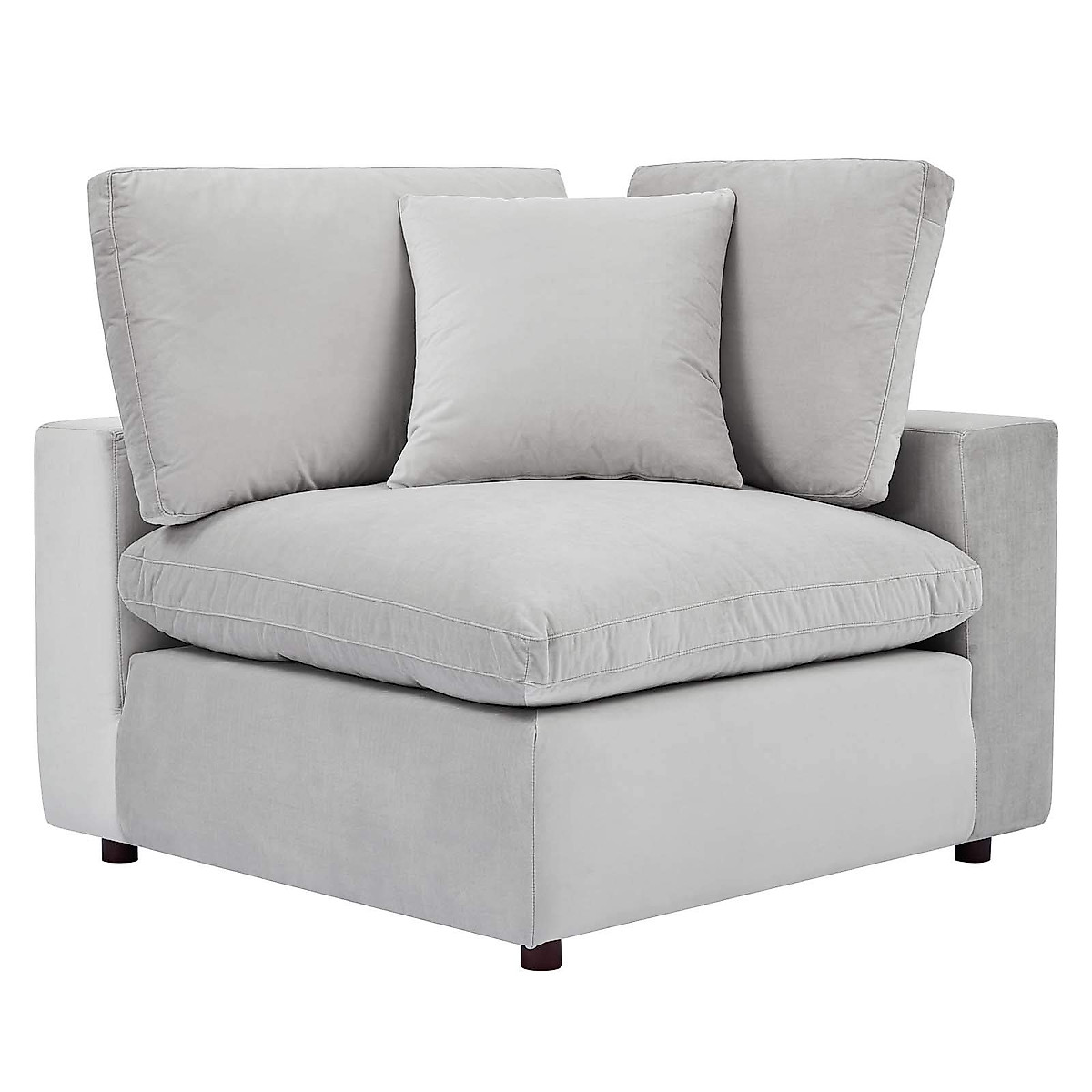 Modway Commix Down-Filled Overstuffed Performance Velvet 3-Seater Sofa