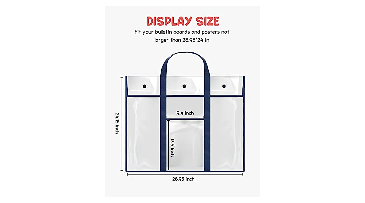 Organize Posters & Art: Large Storage Bag 2 Pack for Classroom