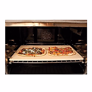 Pizzacraft PC9899 Rectangular ThermaBond Baking and Pizza Stone for Oven or Grill, 20" x 13.5"