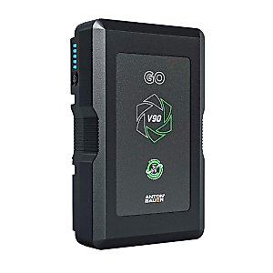 Anton Bauer GO 90 V-Mount, 98Wh Battery, Professional Camera Rig for Batteries, Camera Accessory, Camera Mount, Lithium Battery Pack, Battery Replacement, Quick Release Battery