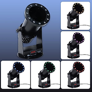 LED Professional Confetti Launcher Cannon Machine, Confetti Blower Machine Confetti Cannon 12X3W RGB 3 in 1 DMX/Remote Control for Weddding Disco Show Club Stage Party