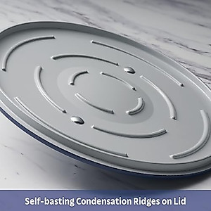 Tramontina Fiora 4.25-Quart Multipurpose Ceramic Non Stick Cooking Pan with Lid, Blue