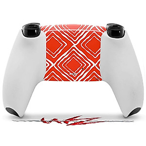 WraptorSkinz Skin Wrap compatible with Sony PS5 DualSense Controller Wavey Red (CONTROLLER NOT INCLUDED)