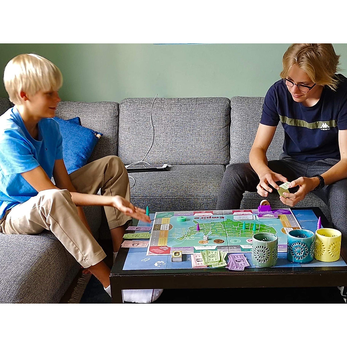 Ice Cream Empire Board Game | Fun Entrepreneurial Game for Families, Adults and Kids 7+ | Learn Business, Geography, and Math Skills | Competitive, Strategic, and Educational Game