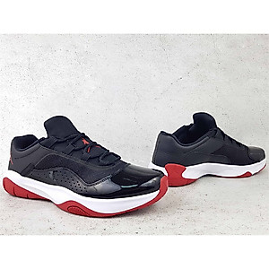 Nike Air Jordan 11 CMFT Low Black White Gym Red Shoes DM0844-005 - Size Men's 12 US