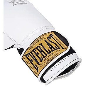 Everlast P00001710 1910 Classic Training Glove White 14OZ