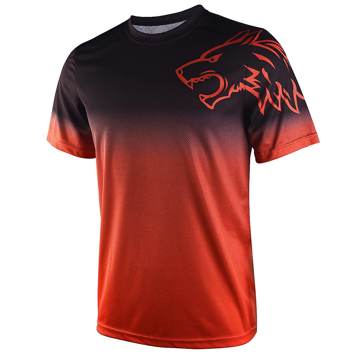 Wisdom Leaves Mens Mountain Bike Jersey Short Sleeve MTB Shirts Dyeing Colors Moisture-Wicking Quick Dry