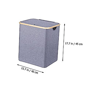 HOMOCONO Laundry Basket Folding Square Baskets for Basket Storage Holder Storage Bins for Toys Sundries Storage Holder Dirty Clothes Basket Dirt Clothes Container Clothes Organizer