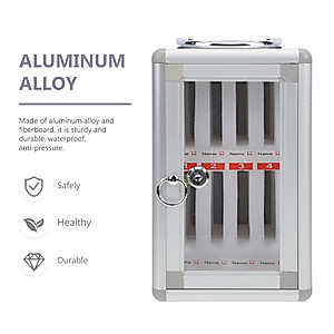 Hemoton Mobile Phone Safe Mobile Phone Cabinet Phone Lock Timer Lock Cell Phone Kids Classroom Phone Holder Smartphone Jail Cell Phone Jail with Organizer Fiberboard Desktop Child