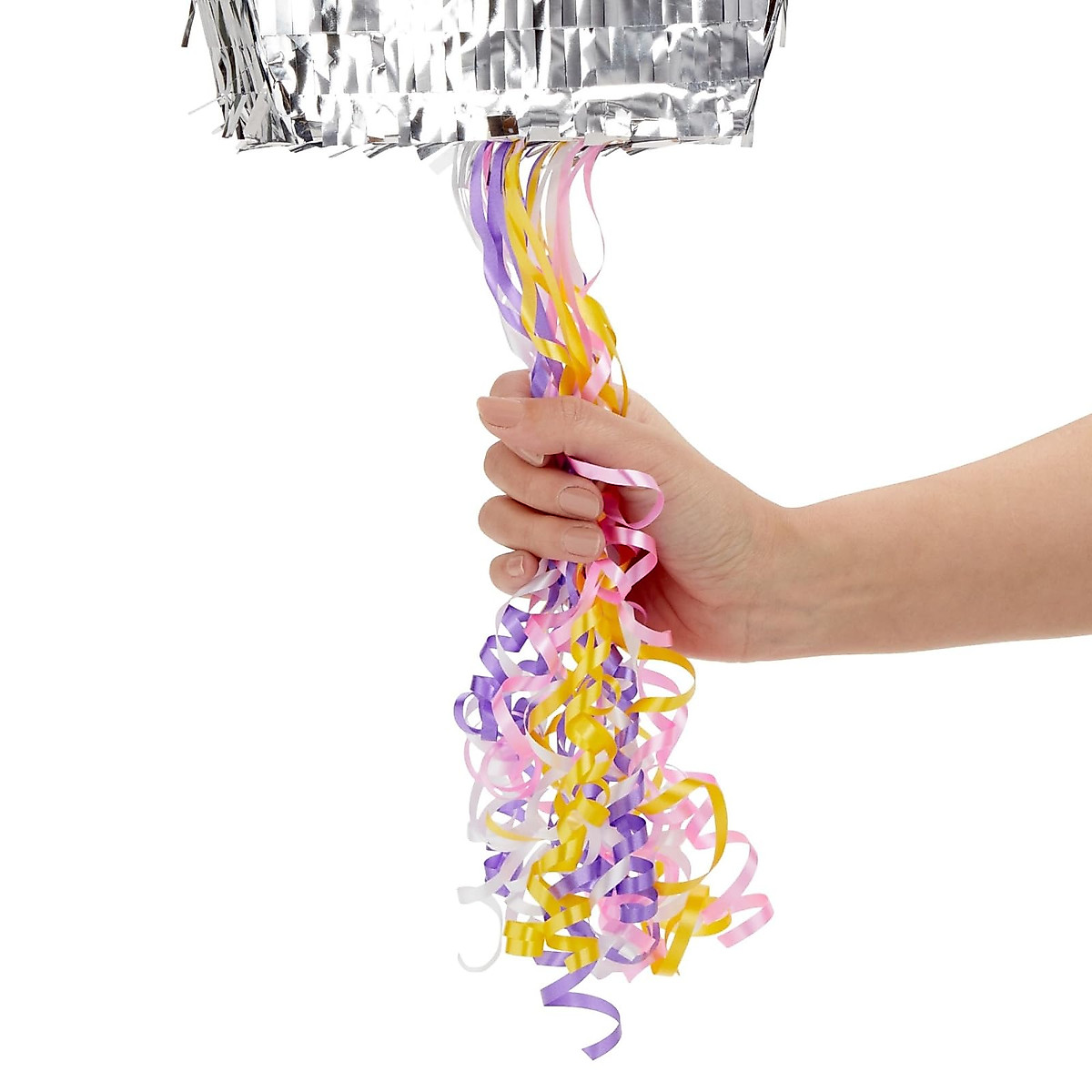 BLUE PANDA Pull String Cupcake Pinata for Baby Shower, Kids Birthday Party Supplies, (Small 13 x 15 x 3 Inches)