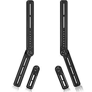 Universal Sound Bar TV Mount Bracket for Mounting Above or Under TV, Fits Most 23 to 65 Inch TVs, up to 22 lbs by XINLEI SBR301