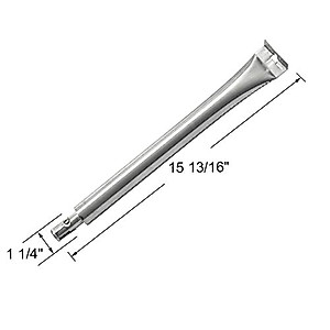 YIHAM KB861 Tube Burner Replacement Parts for Broil King Baron, Broil-Mate, Grillpro and Other Gas Grills, 15 13/16 inch x 1 1/4 inch, Stainless Steel, Set of 4