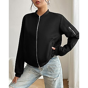 Zeagoo Womens Jacket Faux Suede Leather Trendy Light Coat Moto Jackets with Pockets