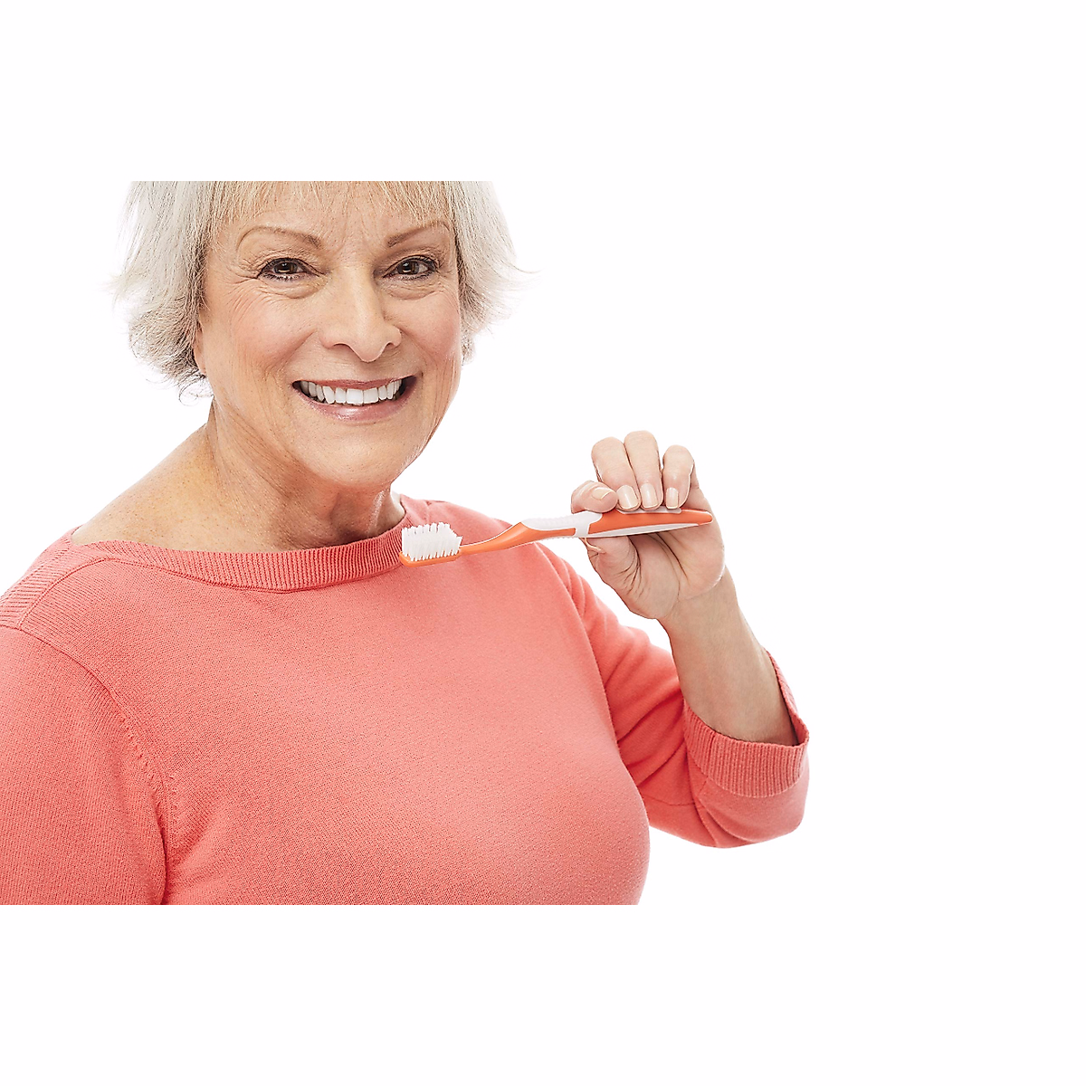 OOAK Toothbrush, Tapered V++Arc Soft Bristles, XL Brush Head 2 Pack Coral