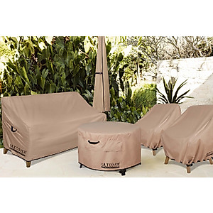 ULTCOVER Waterproof Patio Chair Cover – Outdoor Lounge Deep Seat Single Lawn Chair Cover 4 Pack Fits Up to 28W x 30D x 32H inches