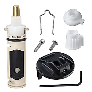 1222 Replacement Cartridge with 116653 Handle Adapter Kit for Moen, Compatible with One Hanlde Posi Temp Faucet