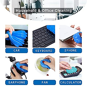 Car Cleaning Gel,2023 Car Accessories for Women and Man, 5-Pack Car Cleaning Supplies, Universal Car Detailing Kit,Auto Car Cleaning Kit Car Interior Cleaner for PC Tablet Laptop, Air Vents, Camera