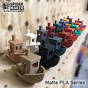 SpiderMaker 3D Matte PLA Filament - Matte Finish with Incredible Vibrant Colors - 1.75 mm PLA, 700g, Dimensional Accuracy +/- 0.03mm (Kraft Brown)