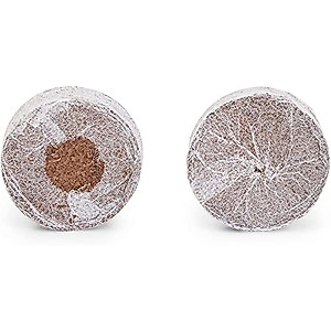 Coco Coir Pellets, Soil Disks Wrapped in Non-Woven Fabric (1.5 in, 36 Pack)