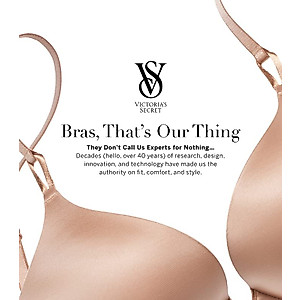 Victoria's Secret Very Sexy Bombshell Add-2-Cups Lace Shine Strap Push-Up Bra, Lipstick, 34B