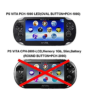 Cosmos Black Aluminum Metallic Protection Hard Case Cover for Playstation PS VITA 1000 Series, Fits for Oval Start & Select Button Only (NOT for PSV 2000 Slim Version)