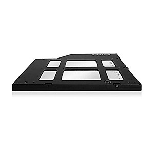 Icy Dock ToughArmor MB852M2PO-B Caddy Rack Mobile, 2X SSD NVMe M.2 Drive Adapter for Odd Ultra Slim (9.5mm) CD/DVD Drive Bay with OCuLink SFF-9402 Connector