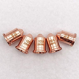 5PCS Professional Plasma Cutting Nozzles Cutting Torch Tips Electrode Cap Cutting Consumables