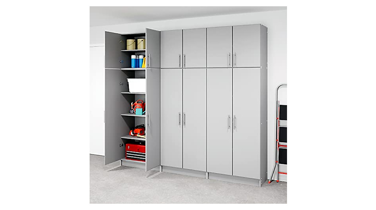 Prepac Elite 2 Door Storage Cabinet - Versatile & Spacious Organizer