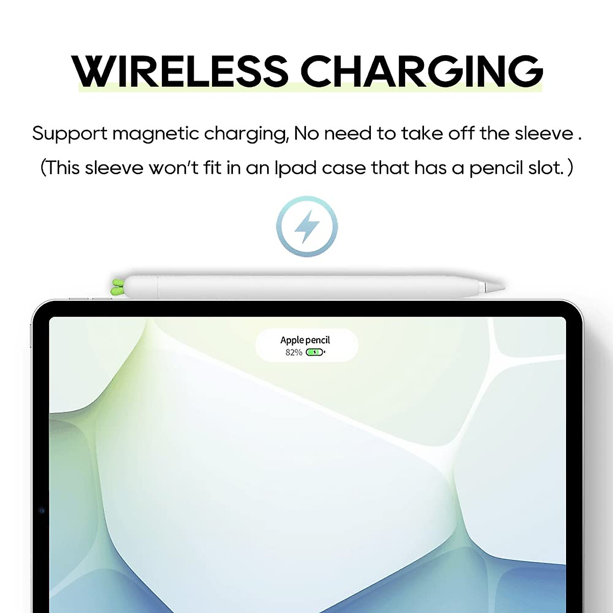 Case for Apple Pencil 2nd Generation Case Sleeve Soft Silicone Cute Carrot Design Protective Cover Holder Accessories Compatible with Apple Pencil 2nd Gen (Orange)