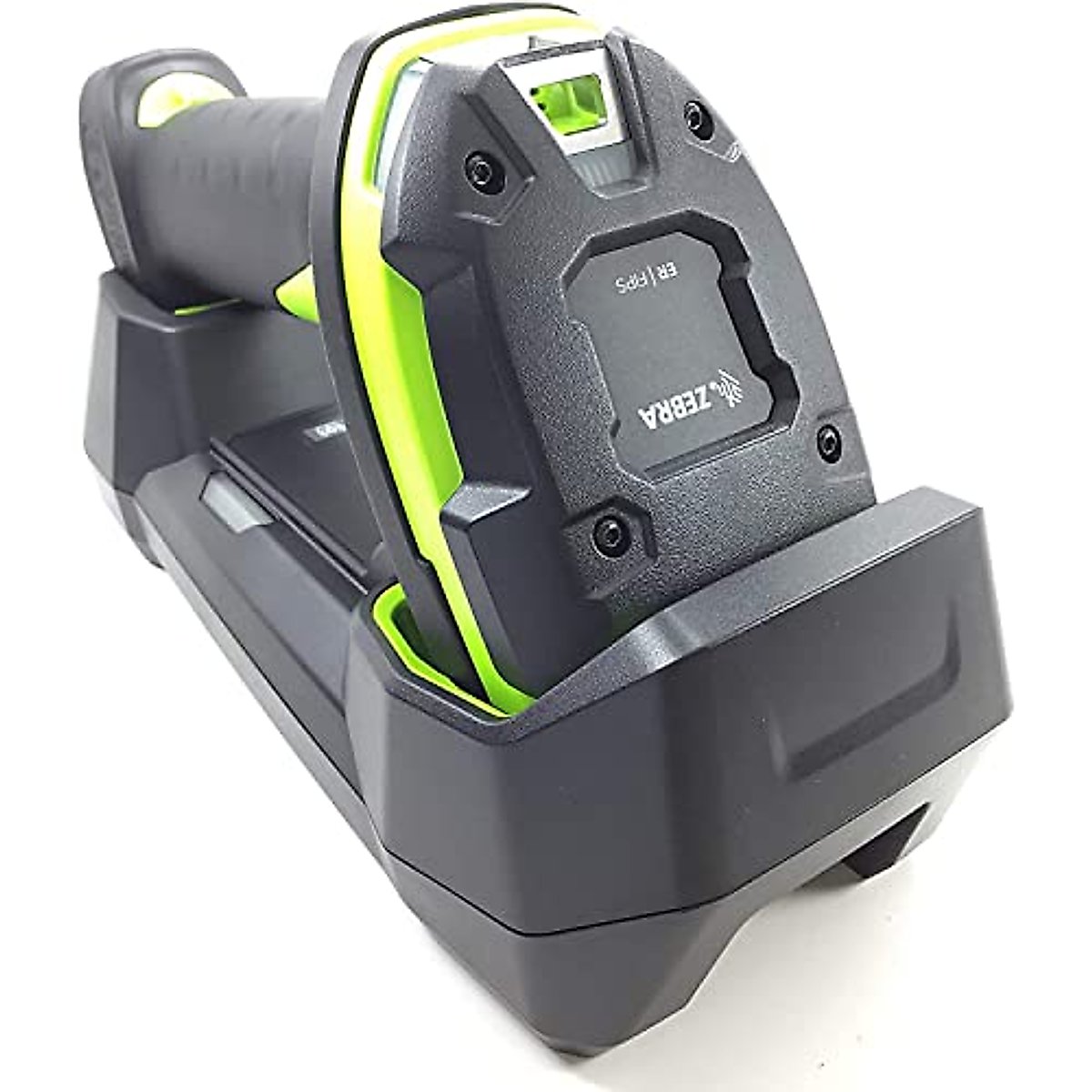 Zebra DS3678-SR Ultra-Rugged Industrial Grade Cordless Barcode Scanner Linear Imager - Bluetooth, Serial, USB Connectivity - Handheld Standard Range 1D/2D, with Cradle, Industrial Green - JTTANDS