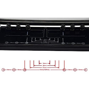 WORKLION Adjustable 6-Hole Punch with Positioning Mark, Daily Paper Puncher for A5 Size Six Ring Binder Planners - Refill Pages