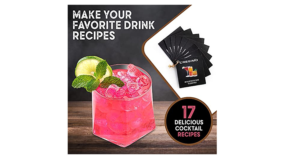 Cresimo 12-PC Cocktail Shaker Set for Home Bars