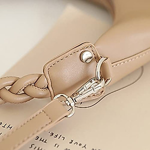 PS PETITE SIMONE Hobo Handbags for Women Medium Crossbody Bags Shoulder Purse Trendy Purses for Women 2023 Woven Bag