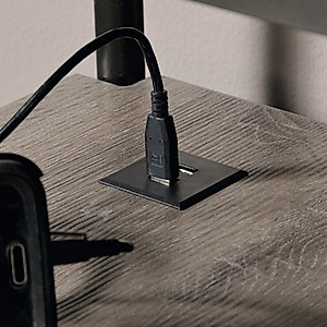 Sauder Canal Street L-Desk, in Northern Oak finish