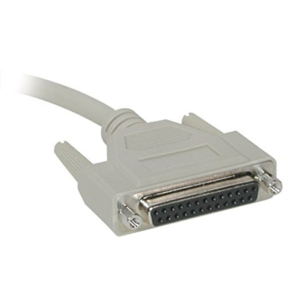 CTG Legrand - C2G DB25 M/F RS232 Serial Extension Cable with Male and Female DB25 Connectors, Beige PC Extension Cable, 3 Foot Serial Port Cable, 1 Count, C2G 02654