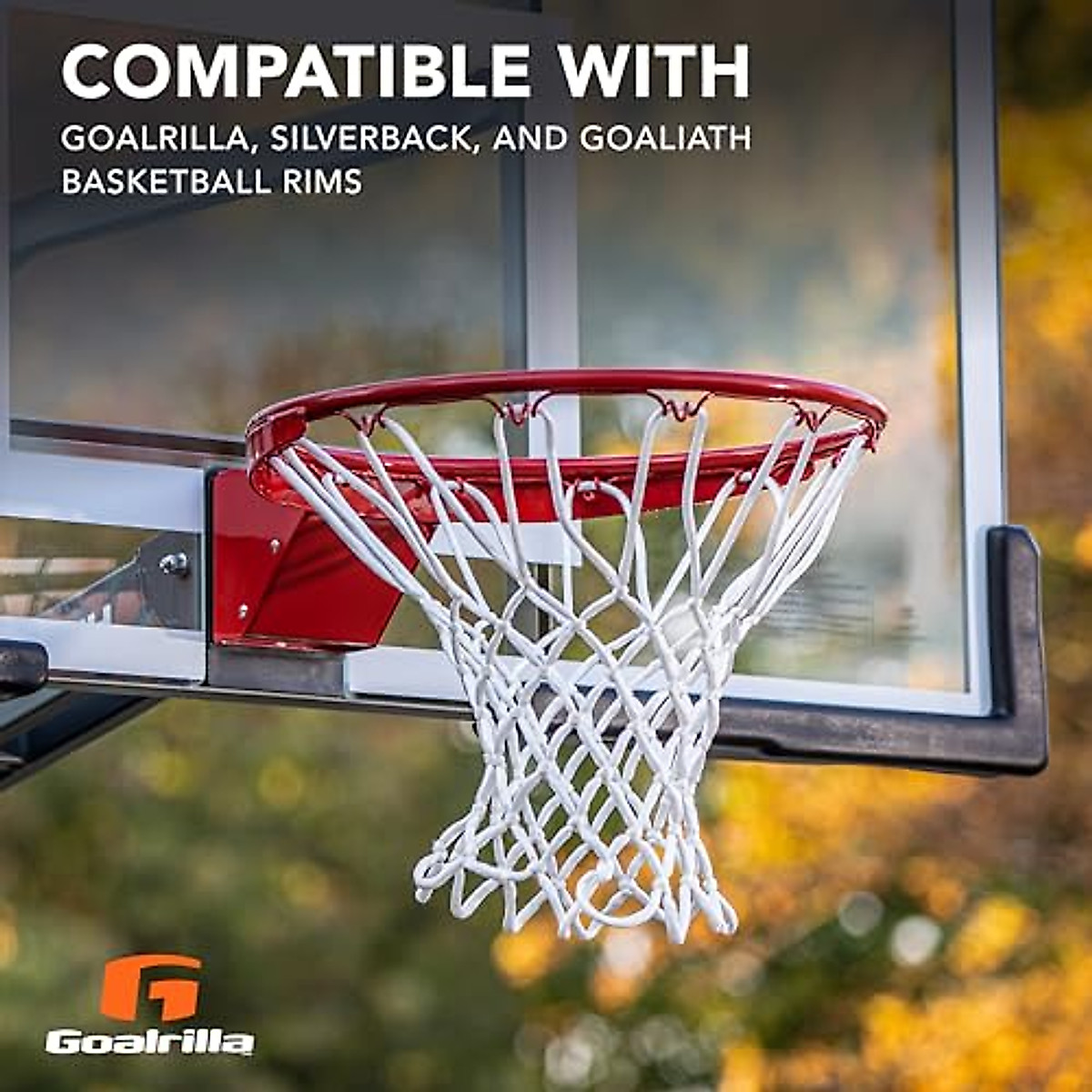 Goalrilla Ultra Heavy Duty All-Weather Nylon Net, White (B2602W)