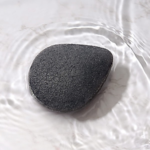 Julep Single Konjac Sponge - Face - Skin-Clarifying Charcoal Gentle Exfoliating Cleansing Tool with Convenient Suction Cup Hook