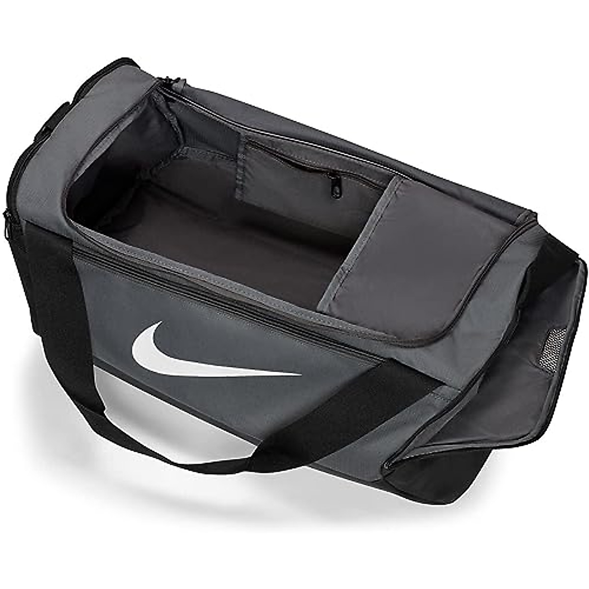 Nike Brasilia 9.5 Small Training Gym Sports Duffel Bag (Iron Grey/Black/White)