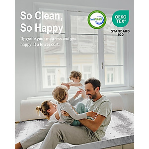 BedsPick 3 inch Mattress Topper Twin XL Memory Foam, XLong Single Mattresses Pad Extra Long Twin Charcoal Infused, College Dorm XLong Foam Mattress Toppers, CertiPUR-US and Oeko-Tex Standard