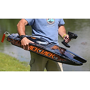 Pro Boat RC Blackjack 42" 8S Brushless Catamaran RTR Battery and Charger Not Included Black/Orange PRB08043T1