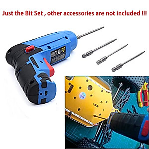 Readytosky RC Hex Bit 1.5 2.0 2.5 3.0mm Hex Head Allen Wrench Drill Bit Set for Screwdrivers Electric Screwgun/Power Drill