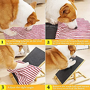 VIROTEE Dog Scratch Pad for Nails - Nail File Scratch Board for Dogs Paw, Fear Free Nail Care, Alternative to Dog Nail Clippers 17inches * 10inches