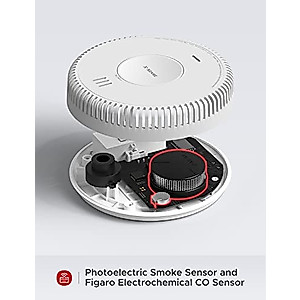 X-Sense Hardwired Combination Smoke and Carbon Monoxide Detector, Hardwired Interconnected Smoke and CO Detector Alarm with Replaceable Battery Backup, XP04, 1-Pack
