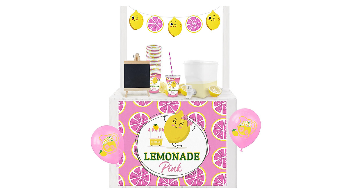 Lemonade Stand Supplies, Lemonade Stand Kit, Includes 3.5L Drink ...