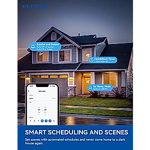 ELEGRP Smart Dimmer Light Switch DPR30, 2.4GHz Wi-Fi Dimmer Switch Compatible with Alexa and Google Assistant, Single Pole/3 Way, Needs Neutral Wire, No Hub Required, UL&FCC Listed, White, 1 Pack